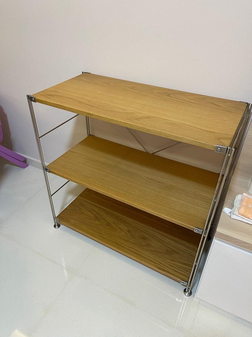 MUJI Stainless Unit Shelf Set Wide, Furniture & Home Living, Furniture ...