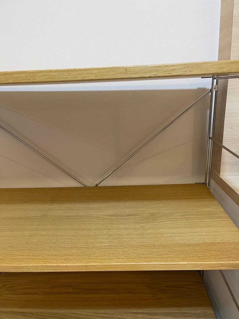 MUJI Stainless Unit Shelf Set Wide, Furniture & Home Living, Furniture ...