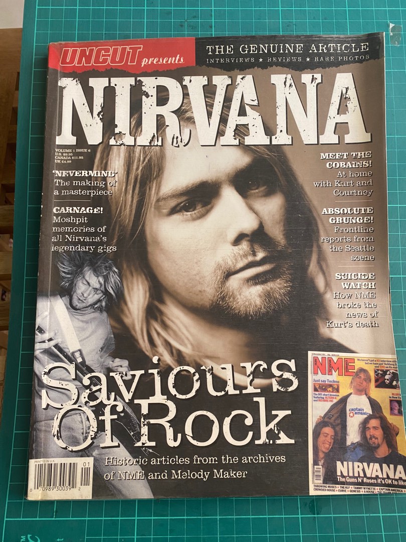 Nirvana Vol. 1 Issue 6 Magazine Kurt Cobain Krist Novoselic Dave Grohl ...