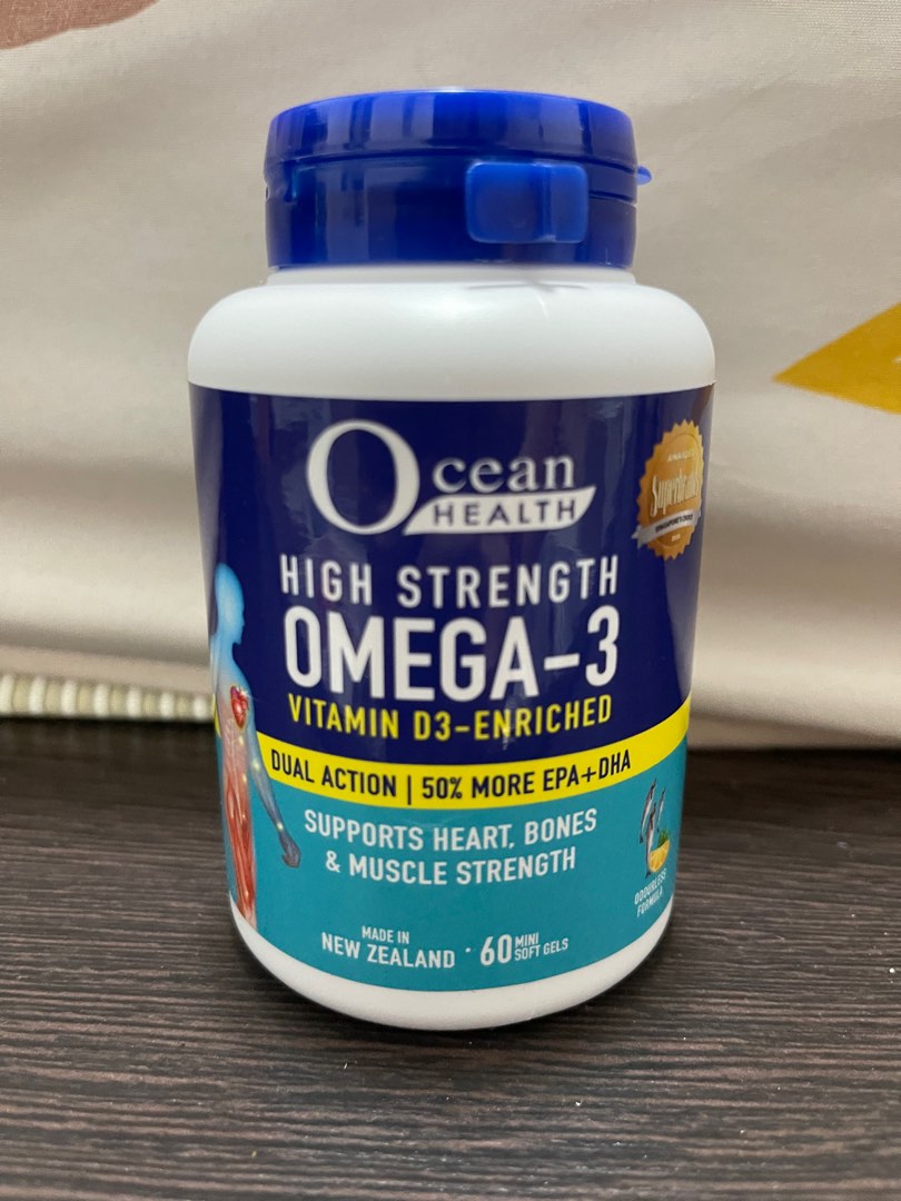 Free Delivery - Ocean Health Omega 3 High strength 60s, Health ...