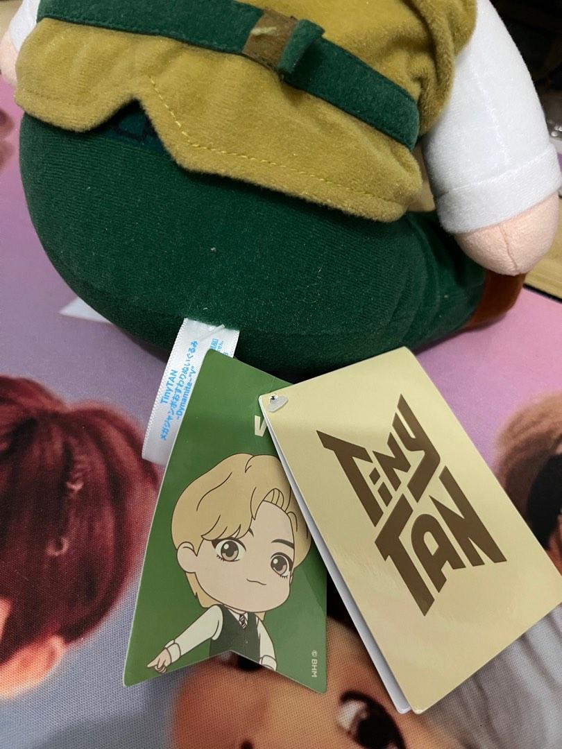 Official BTS Tinytan Jumbo sitting plushie - V, Hobbies & Toys, Memorabilia & Collectibles, K ...