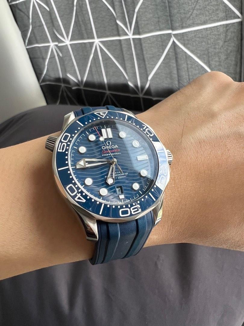 Omega Seamaster Professional 300m Blue, Luxury, Watches on Carousell