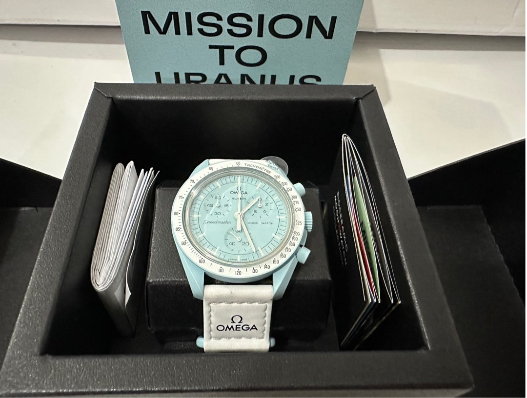 Omega Swatch Uranus, Luxury, Watches on Carousell