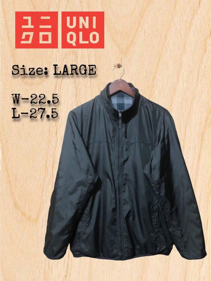 Original UNIQLO Reversible Jacket, Men's Fashion, Coats, Jackets and ...