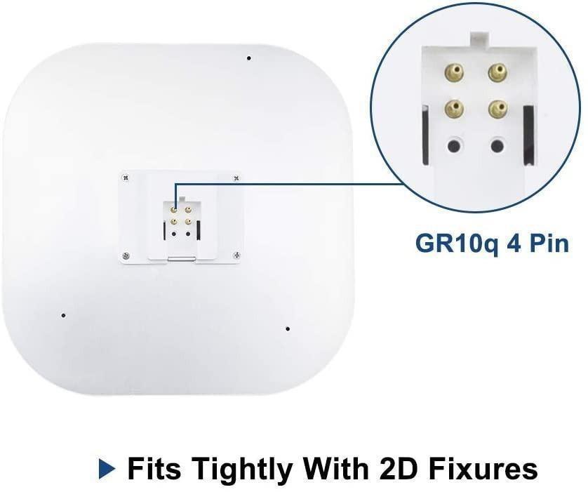 P264 Bonlux 2D Retrofit Flat Panel LED Light Bulb GR10q 4-Pin Base ...