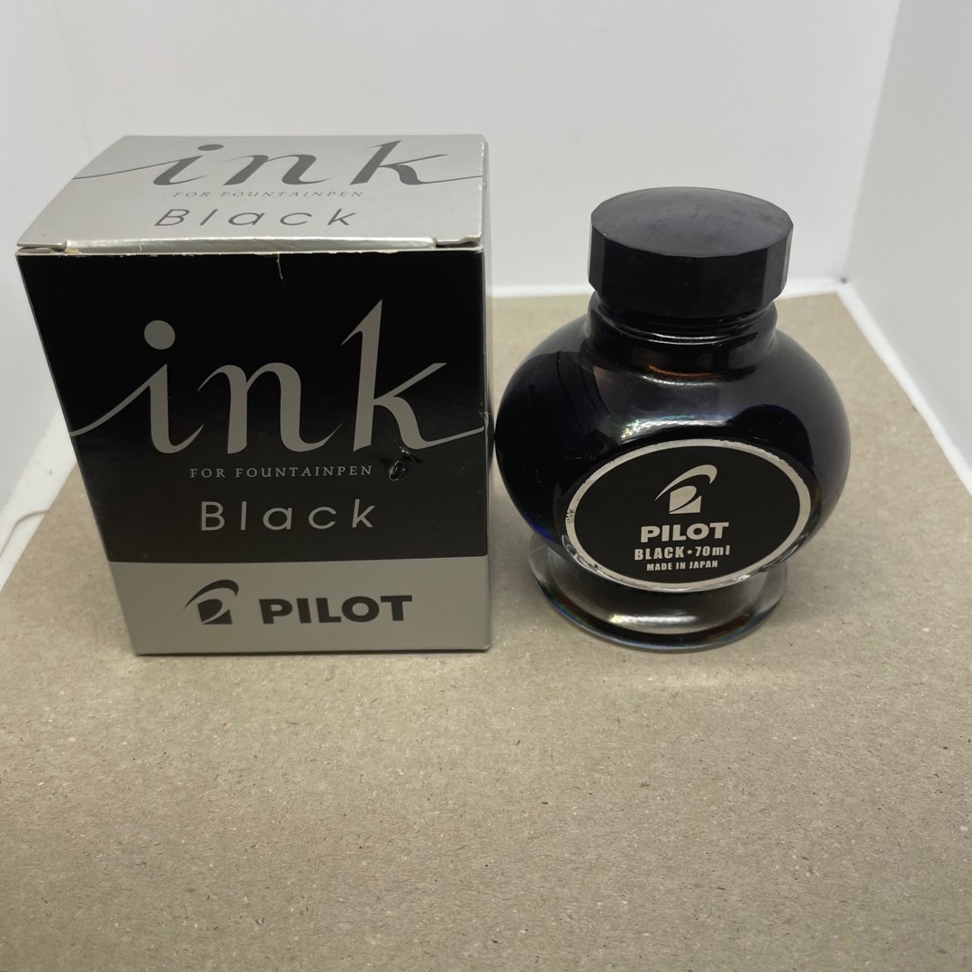 Pilot fountain pen ink 70 black Made in Japan, Hobbies & Toys ...