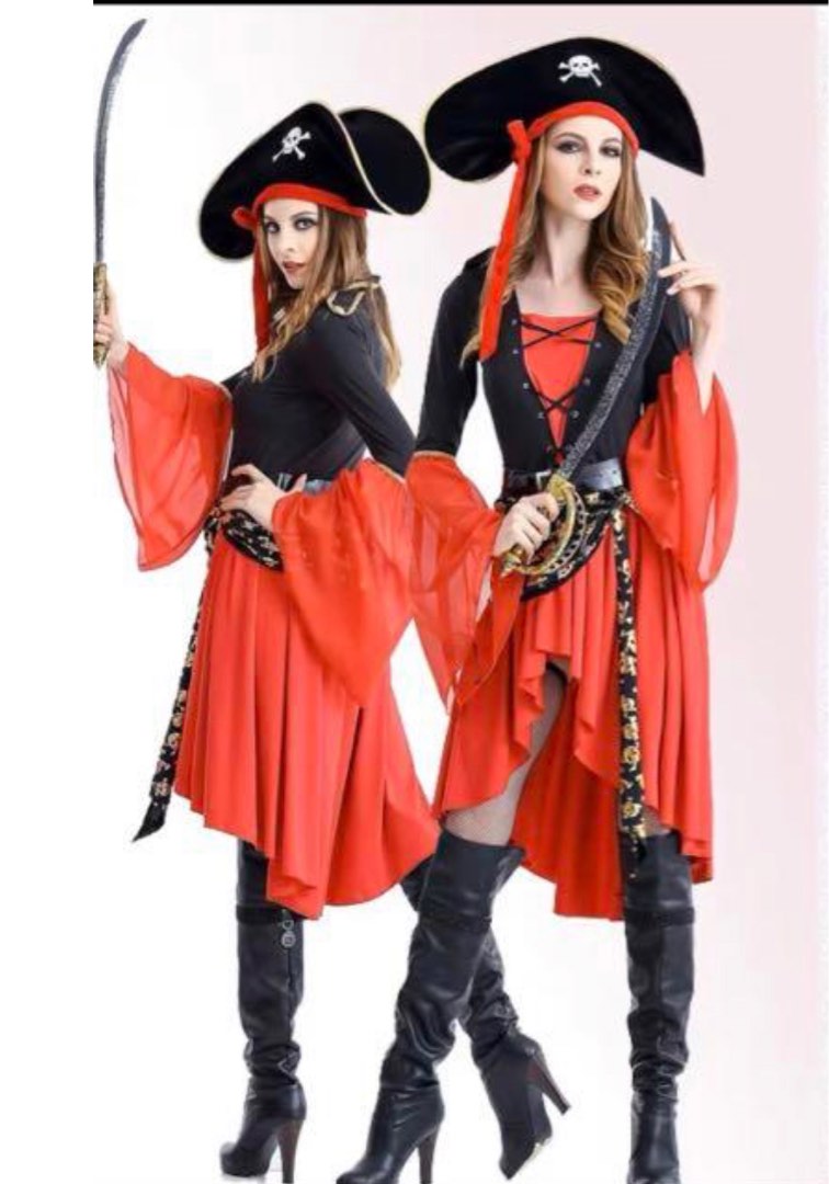 Pirates woman costume, Women's Fashion, Coats, Jackets and Outerwear on ...