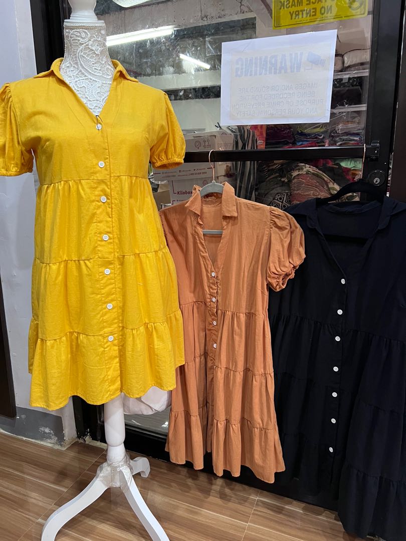 Plain dress with full buttons, Women's Fashion, Dresses & Sets, Dresses ...