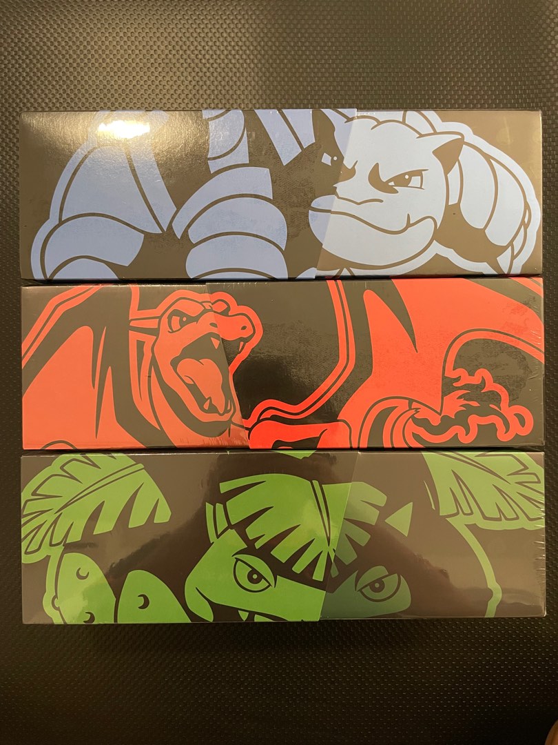 Pokemon 25th anniversary Chinese Box Set - Venusaur, Blastoise, Charizard , Hobbies & Toys, Toys ...