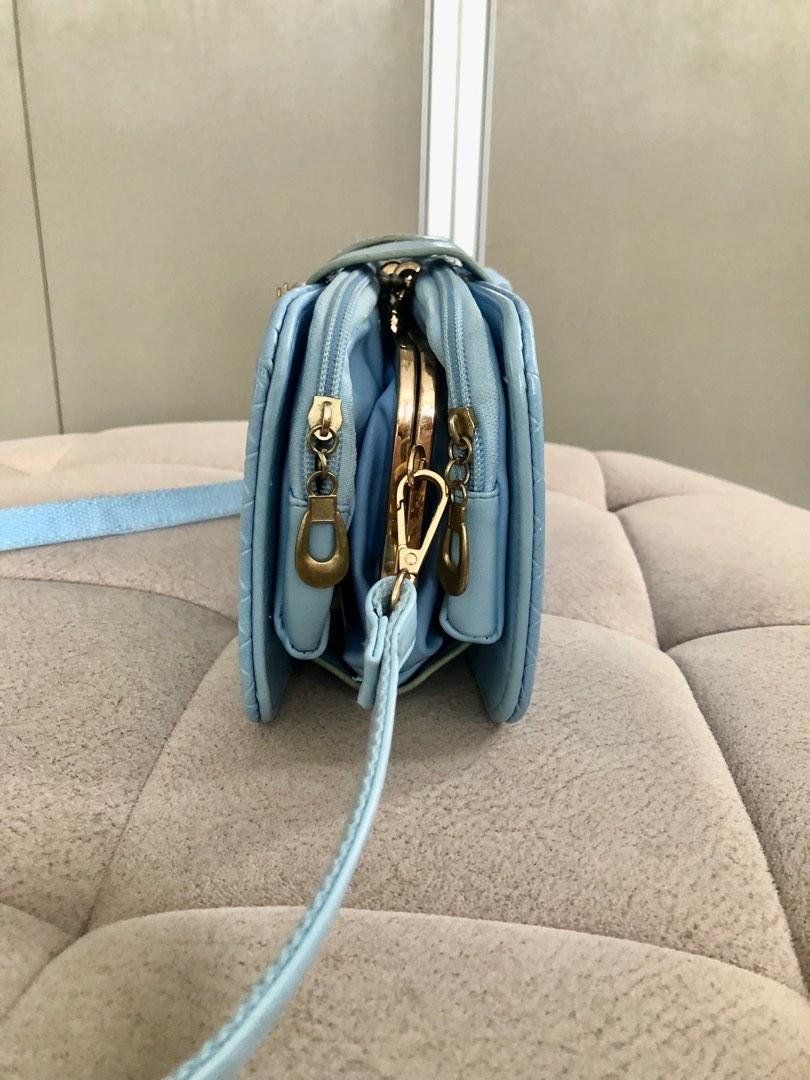 Powder blue banig style sling bag, Women's Fashion, Bags & Wallets ...