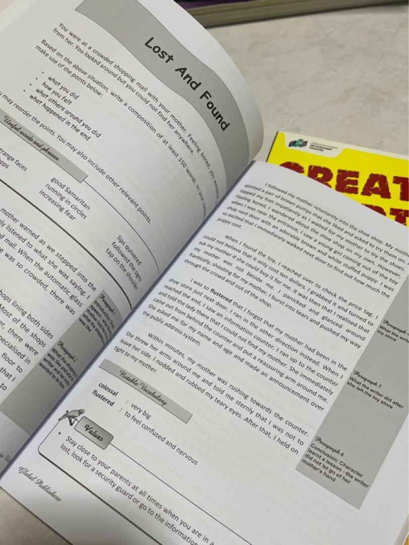 Primary P4 Model Composition Creative Writing Assessment Book, Hobbies ...