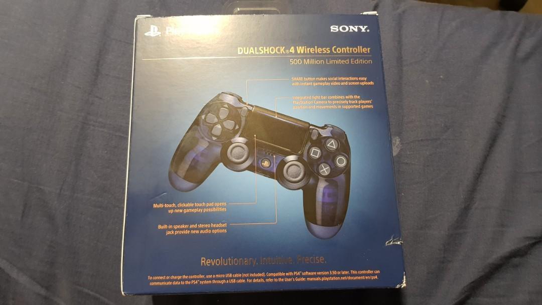 Rare ps4 controller 500million limited edition, Video Gaming, Gaming ...