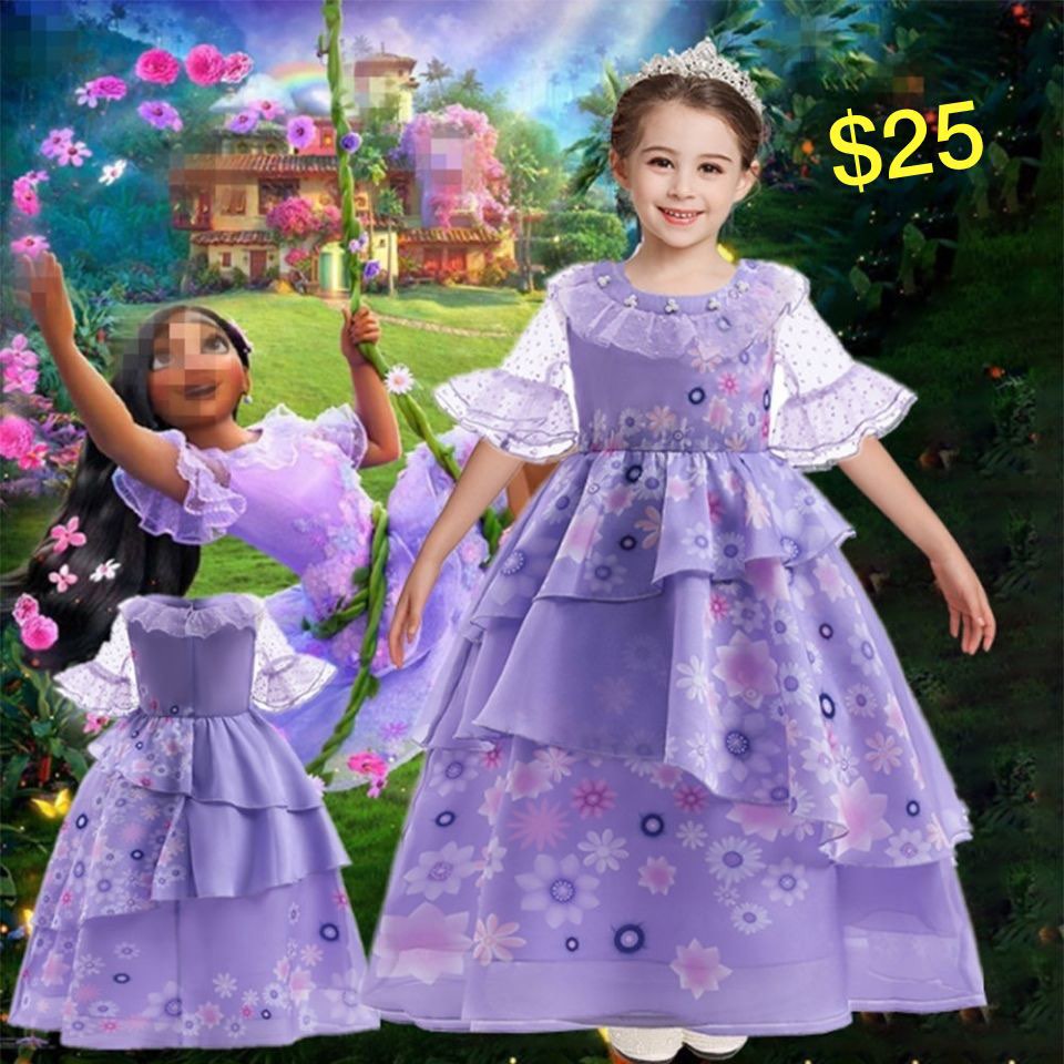 Ready SG Stock Bread New Disney Encanto ISABELA Cosplay Costume ...
