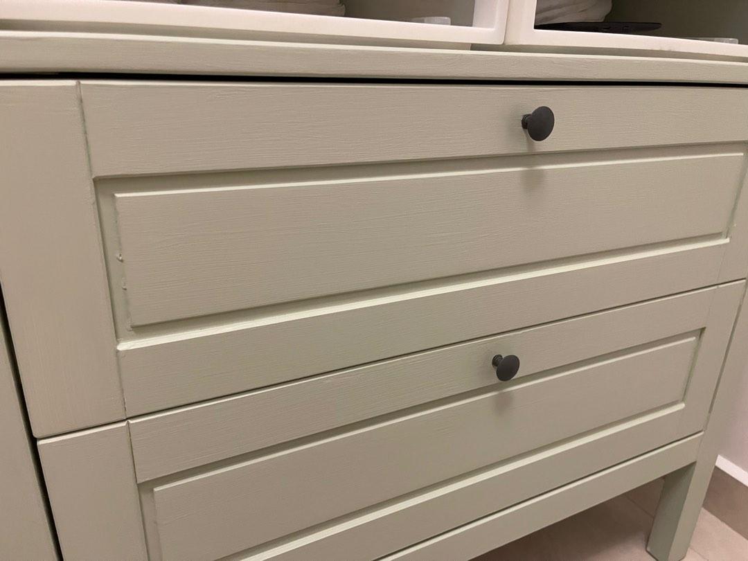 Sage green IKEA SUNDVIK changing table, Babies & Kids, Baby Nursery ...