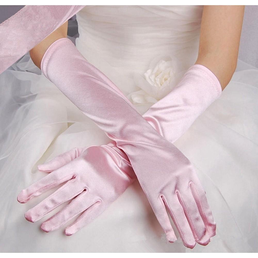 Satin long silk gloves wedding long gloves Marilyn Monroe dress up ...