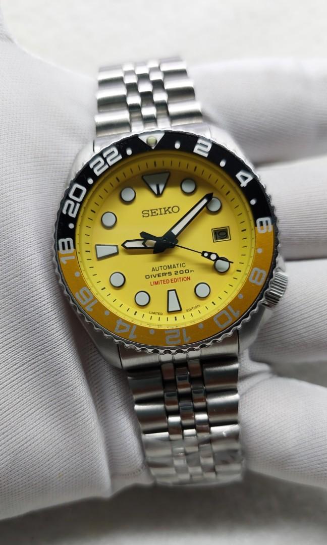 Seiko Diver MOD Bumblebee, Luxury, Watches on Carousell