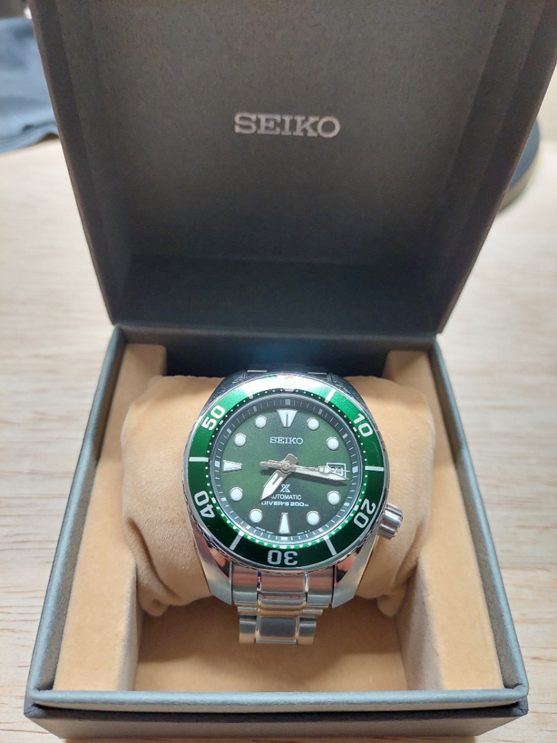 Seiko Watch Sumo Green JDM SBDC081, Men's Fashion, Watches ...