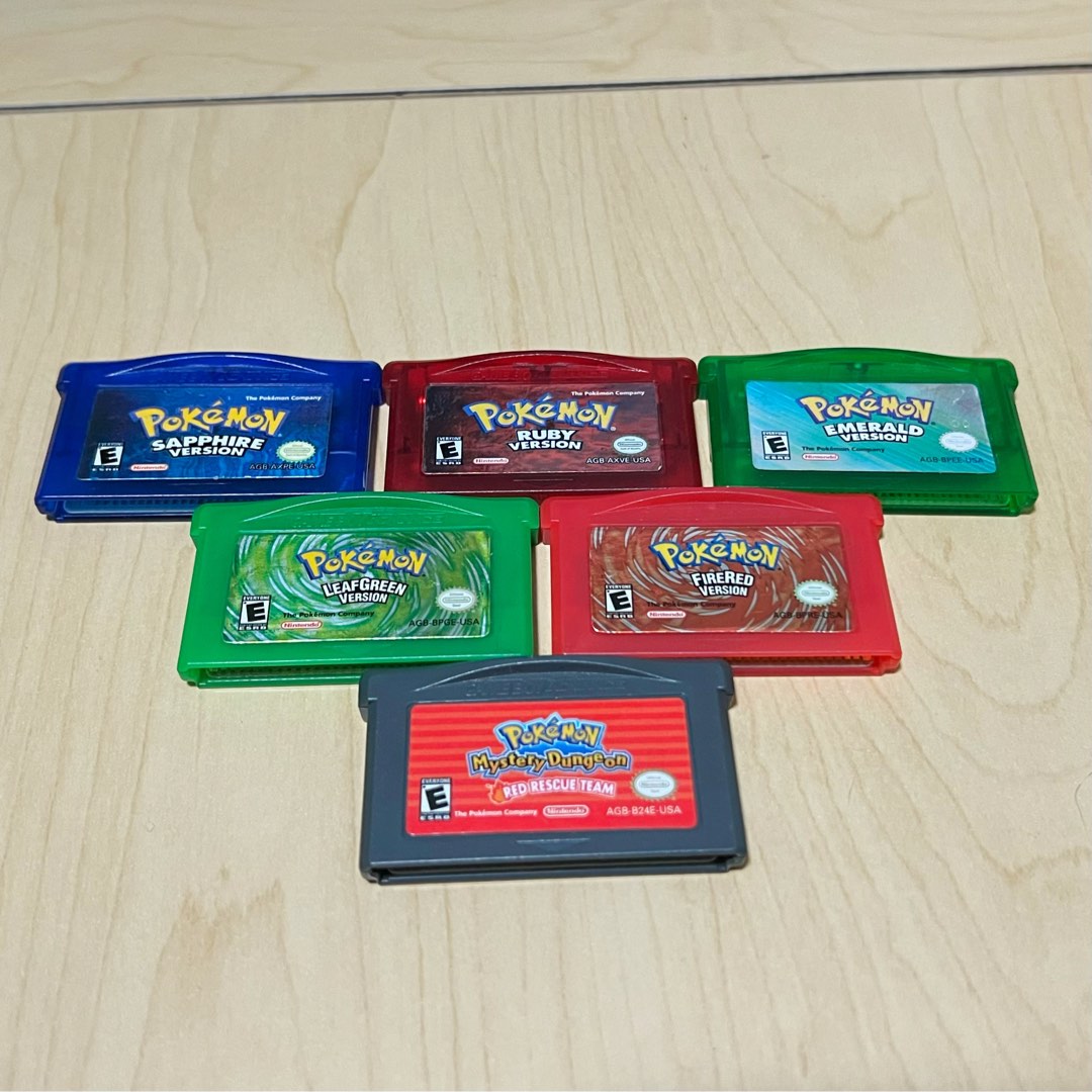 [Set]Authentic Gen 3 Pokémon game for Nintendo Gameboy, Video Gaming ...