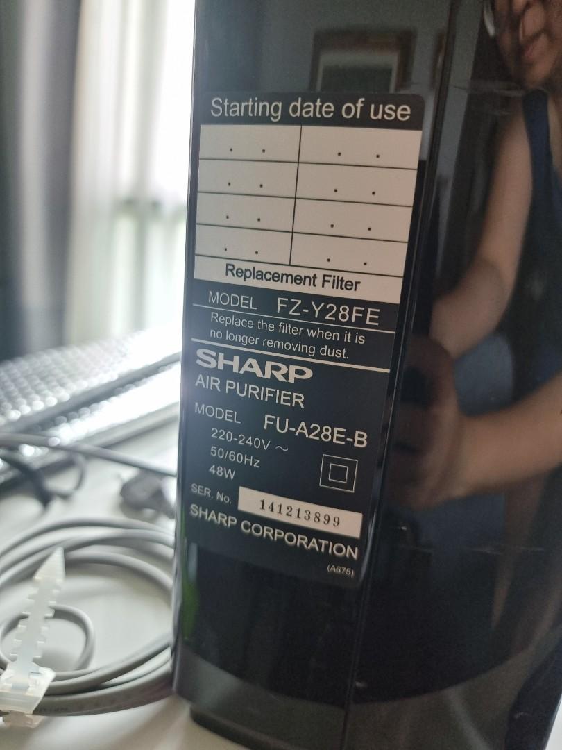 Sharp Ion Plasmacluster air purifier, TV & Home Appliances, Air Purifiers & Dehumidifiers on ...