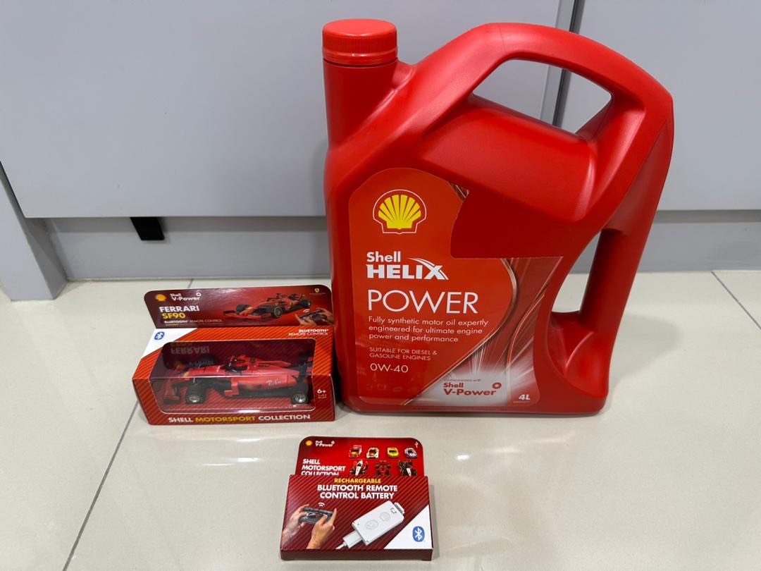 Shell Helix Power with F1 car models, Auto Accessories on Carousell