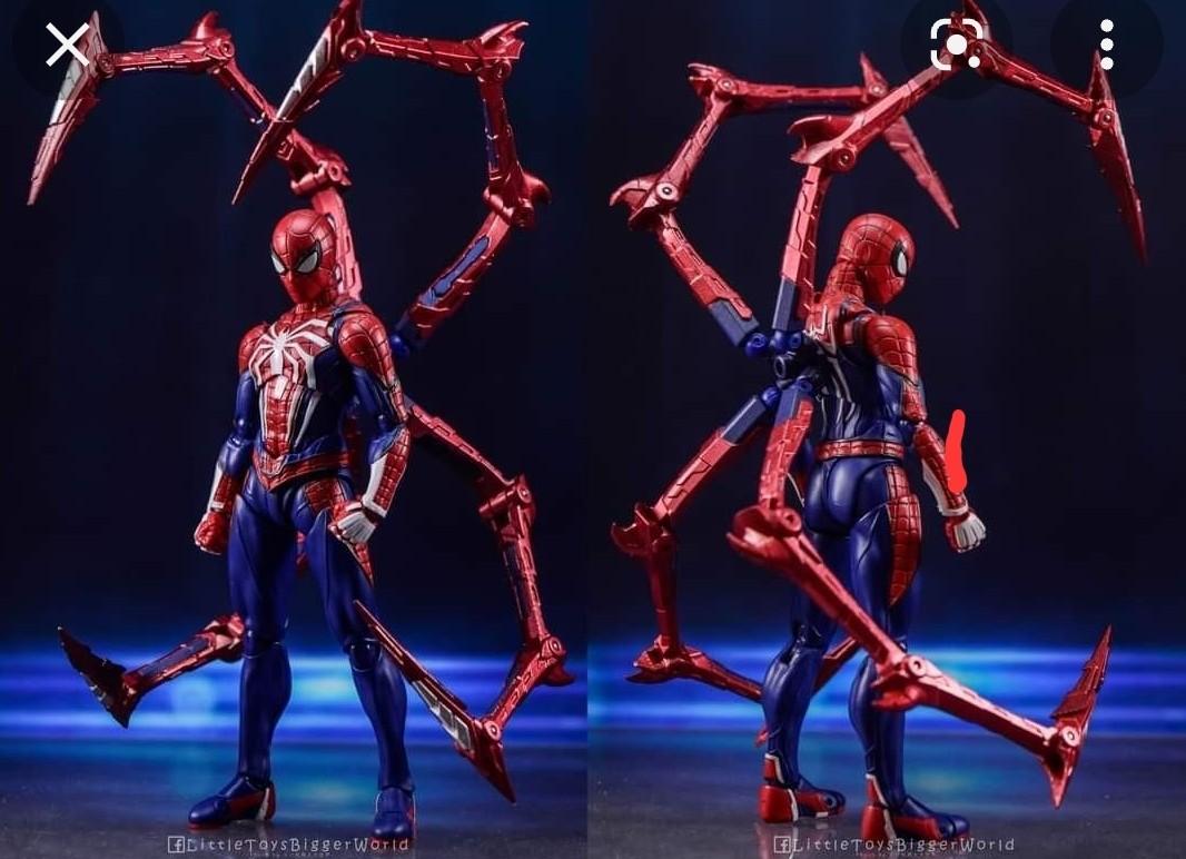 Shf Spiderman ps4 + mugen claws, Hobbies & Toys, Toys & Games on Carousell