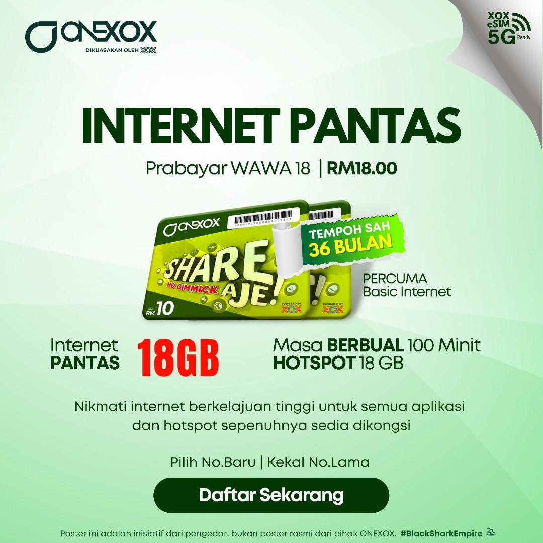 SIMKAD ONEXOX 36 BULAN EXPIRED, Mobile Phones & Gadgets, Mobile ...