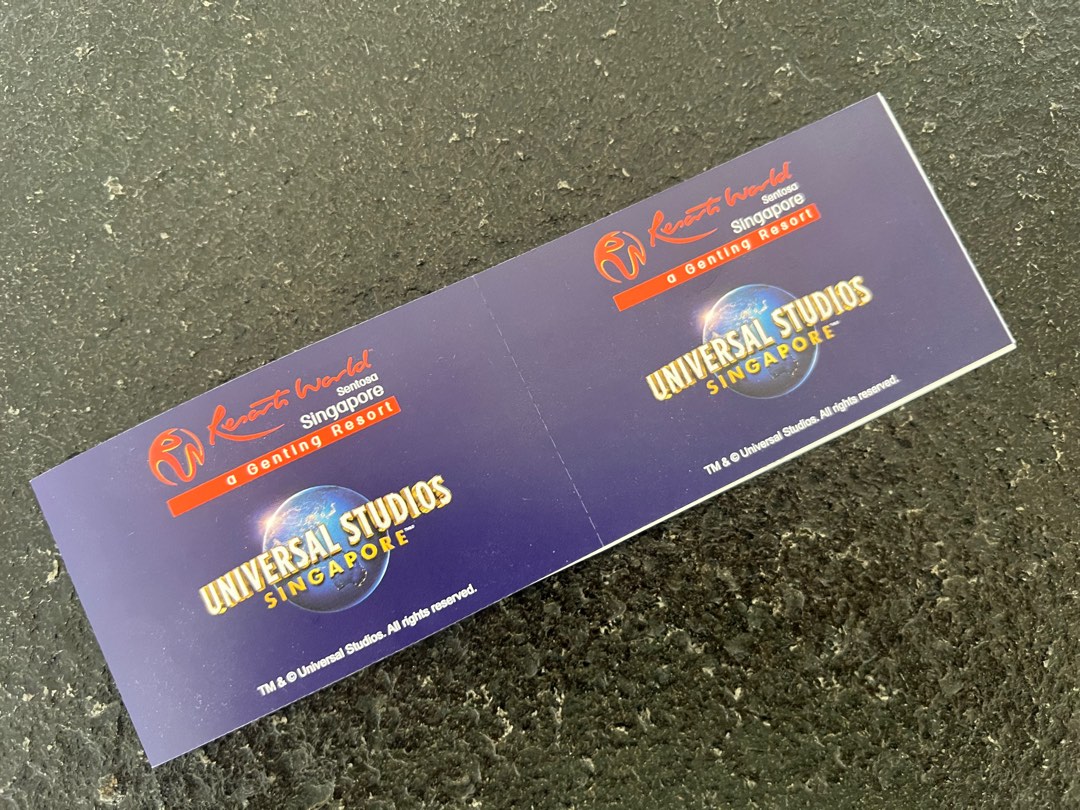 Singapore Universal Studio - USS with 2 Tickets, Tickets & Vouchers ...