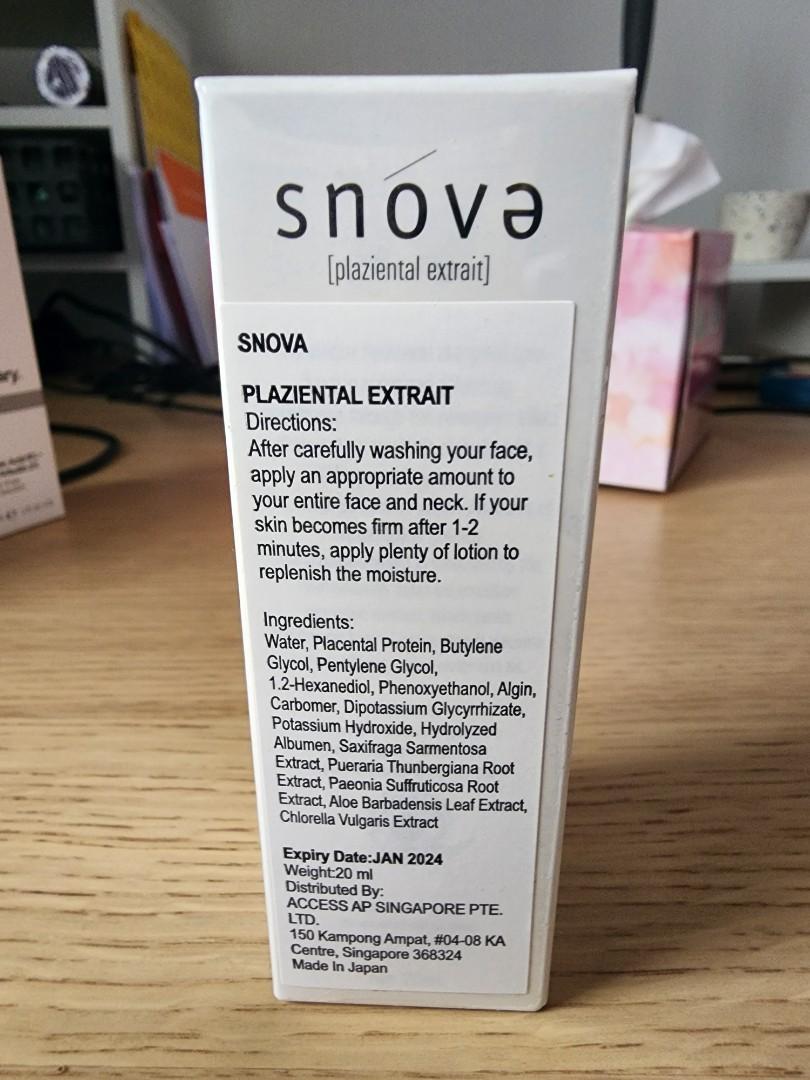 Snova Plaziental Extrait 20ml, Beauty & Personal Care, Face, Face Care ...