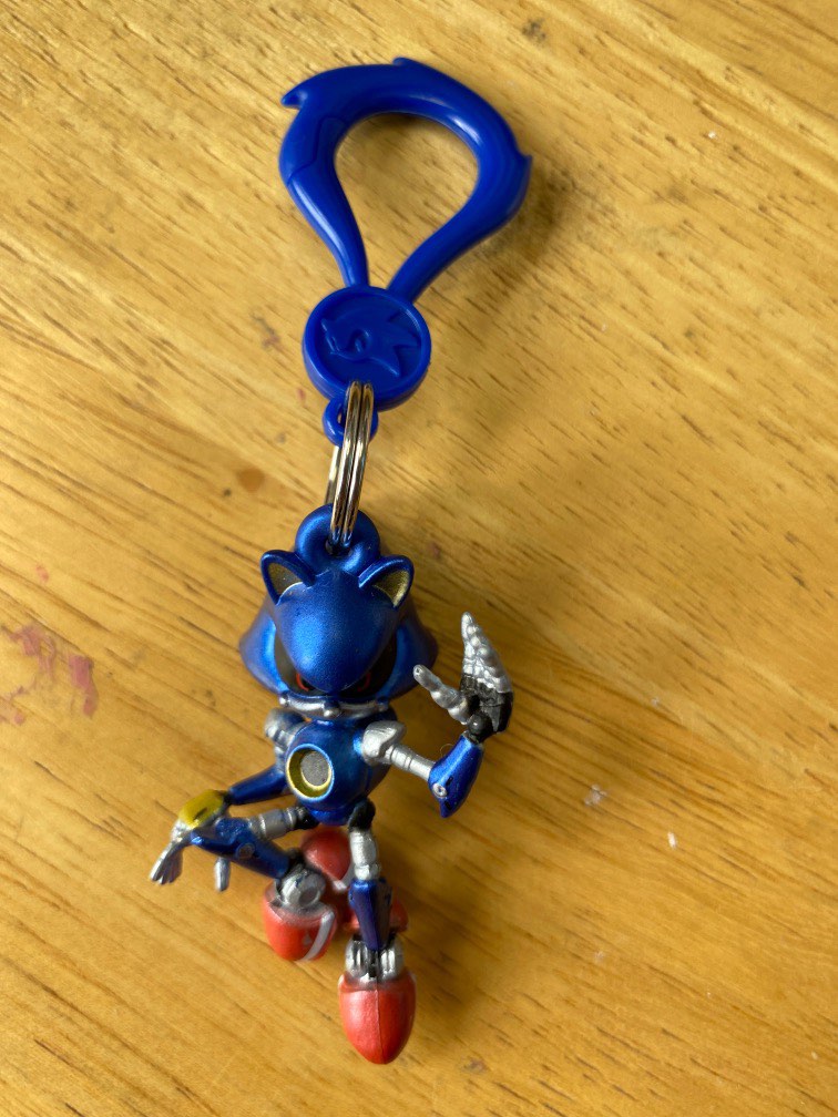 Sonic the Hedgehog Metal Sonic Keychain, Hobbies & Toys, Toys & Games ...