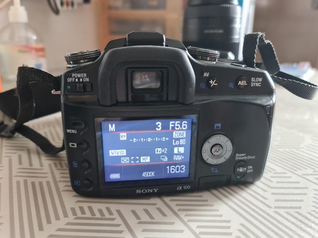 Sony Alpha a100 with Camera Bag, Photography, Cameras on Carousell