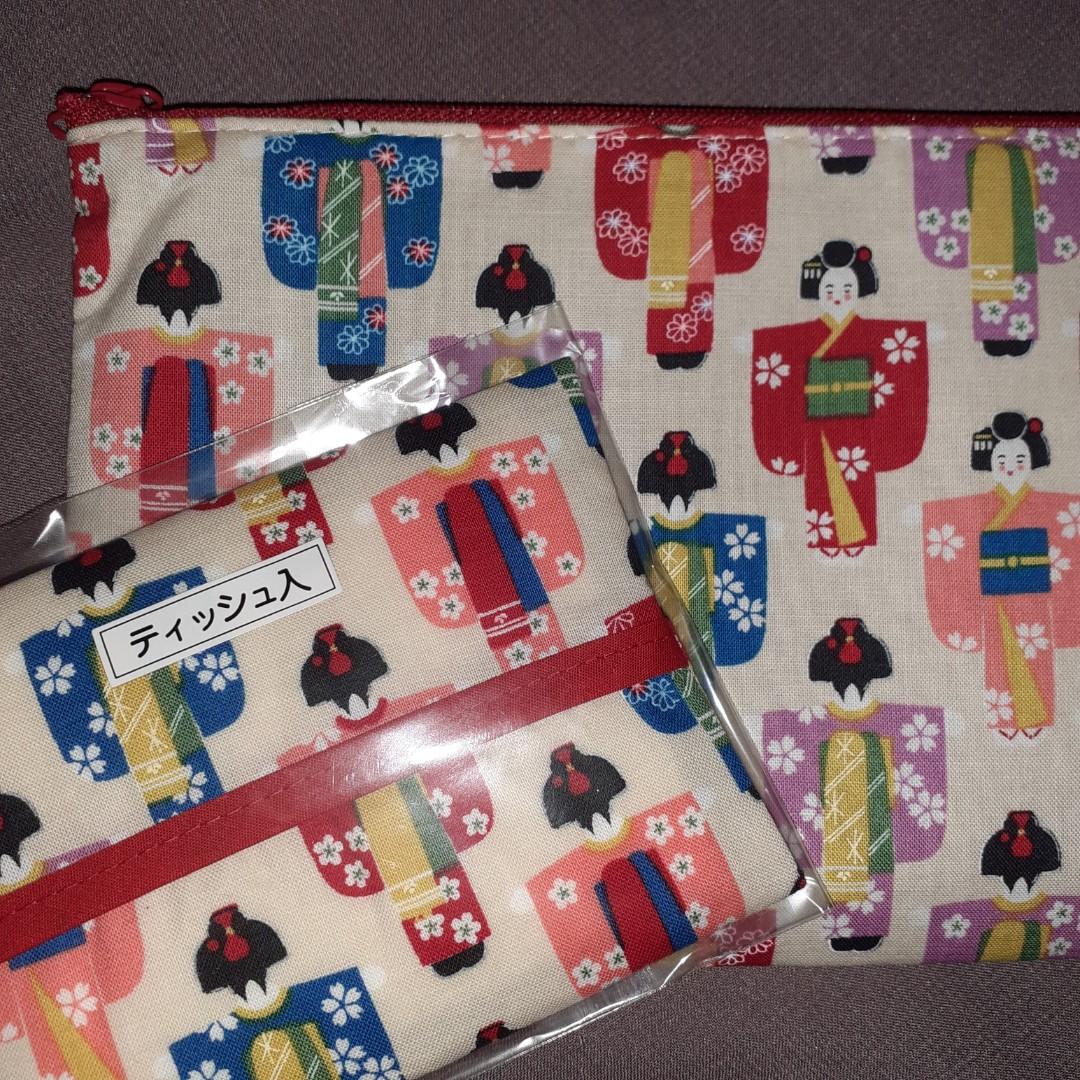 Souvenir jepang oleh oleh khas jepang dompet dan tempat tissue cotton ...