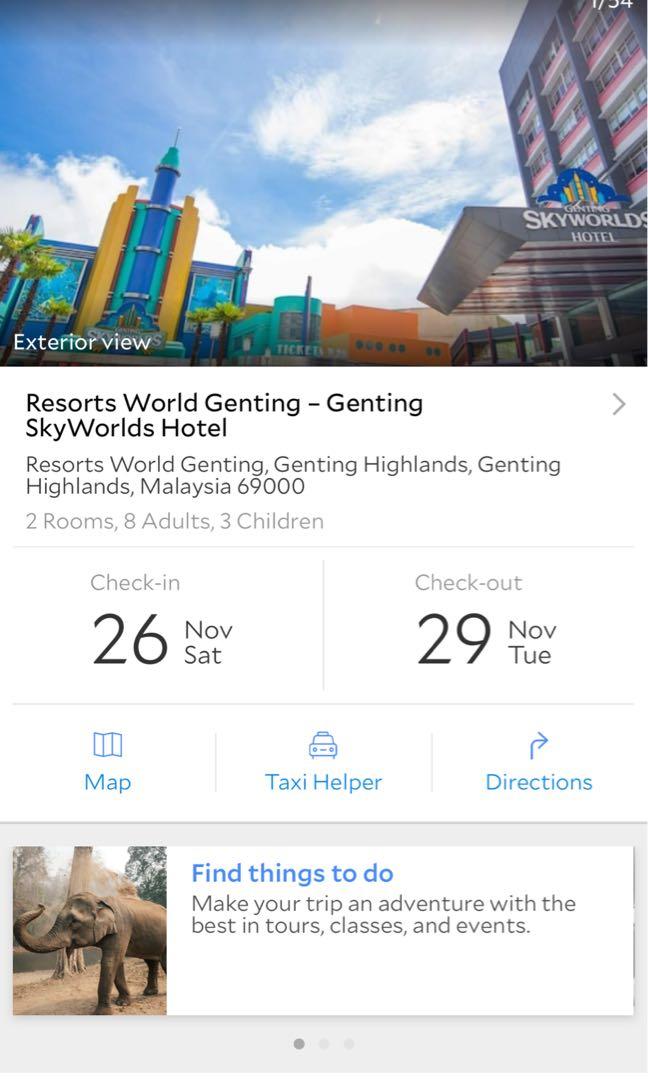 Staycation at Skyworld, Hobbies & Toys, Travel, Travel Essentials & Accessories on Carousell
