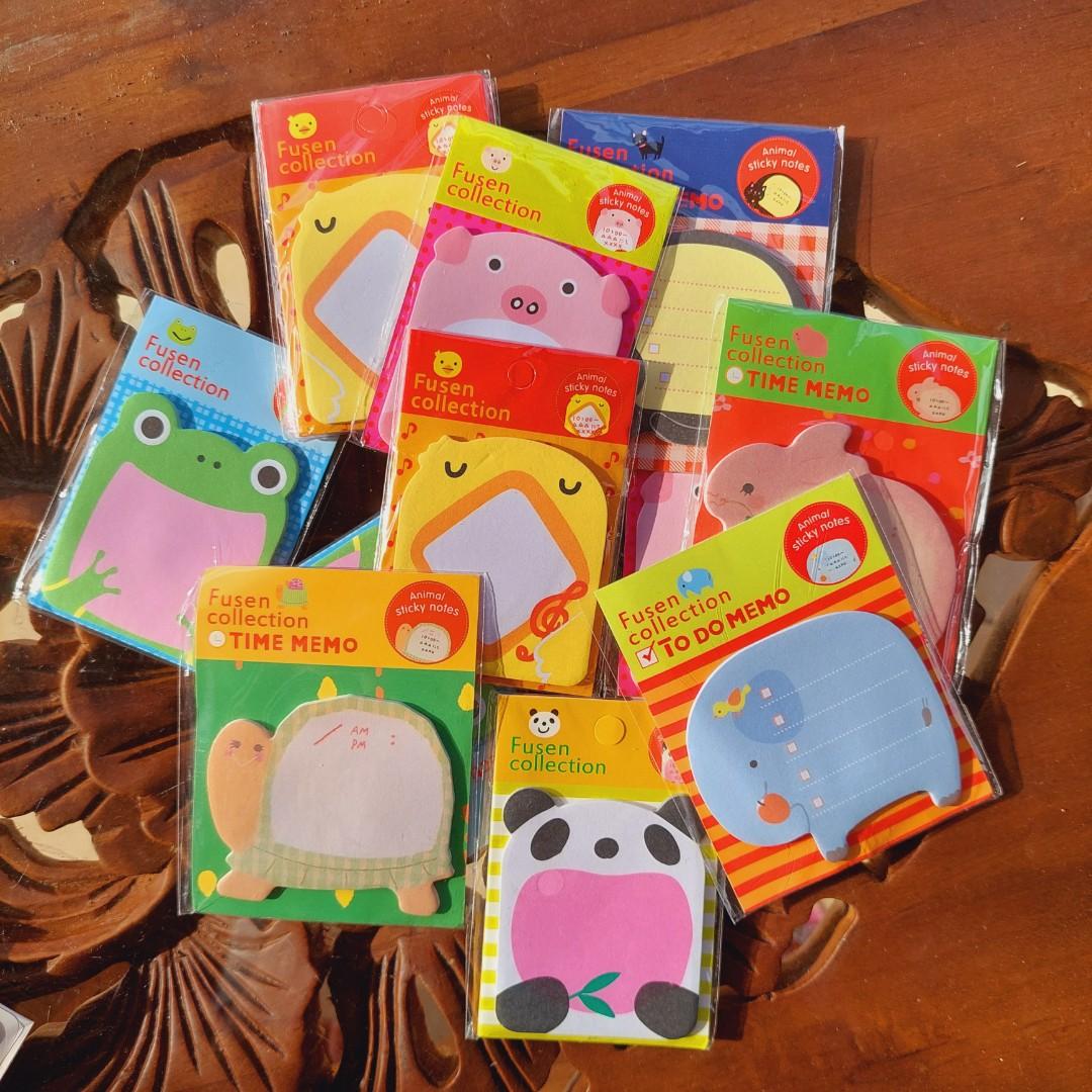 Sticky note memo karakter, Buku & Alat Tulis, Alat Tulis di Carousell