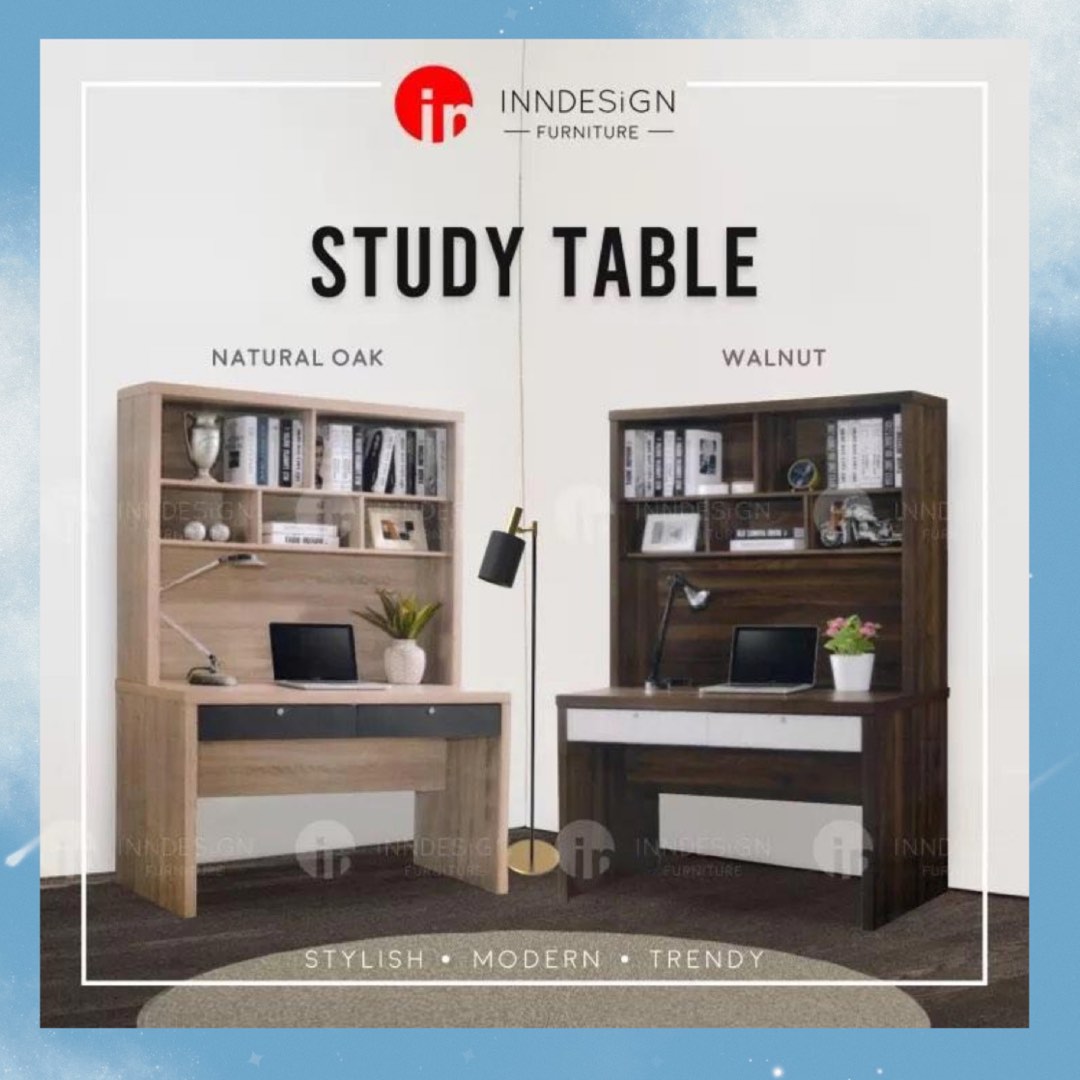 study table Bookshelf, Furniture & Home Living, Furniture, Tables ...