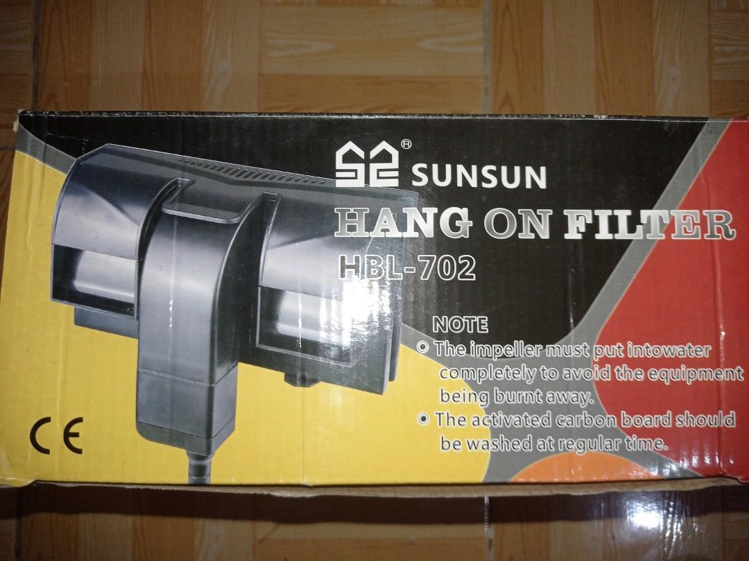 Brand New Sunsun Hang On Back (HOB) Filter HBL-702, Pet Supplies, Homes ...
