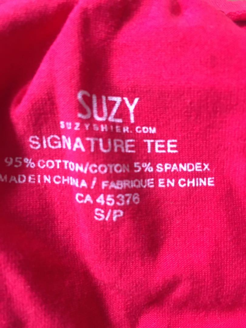 Suzy red top, Women's Fashion, Tops, Shirts on Carousell