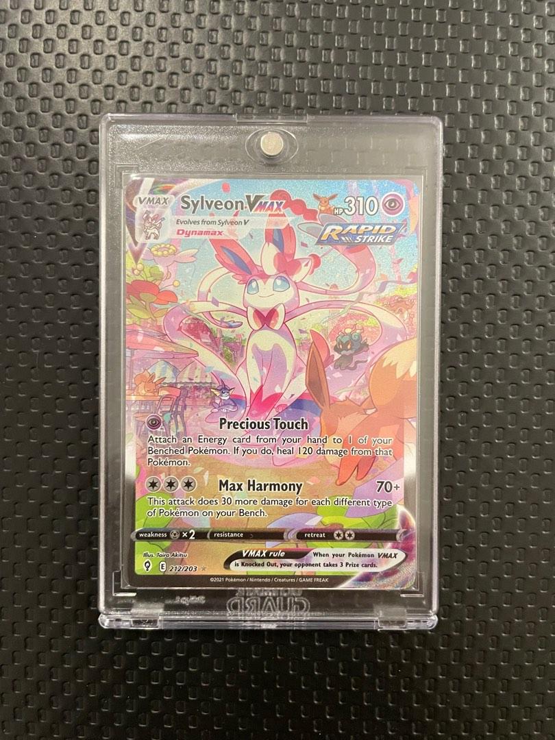 2021 POKEMON SWORD & SHIELD EVOLVING SKIES FULL ART/SYLVEON VMAX ALTERNATE ART #212 (SECRET ...
