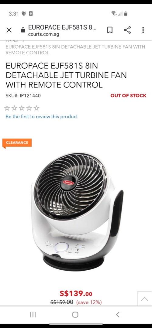Table jet turbine fan, TV & Home Appliances, Other Home Appliances on ...