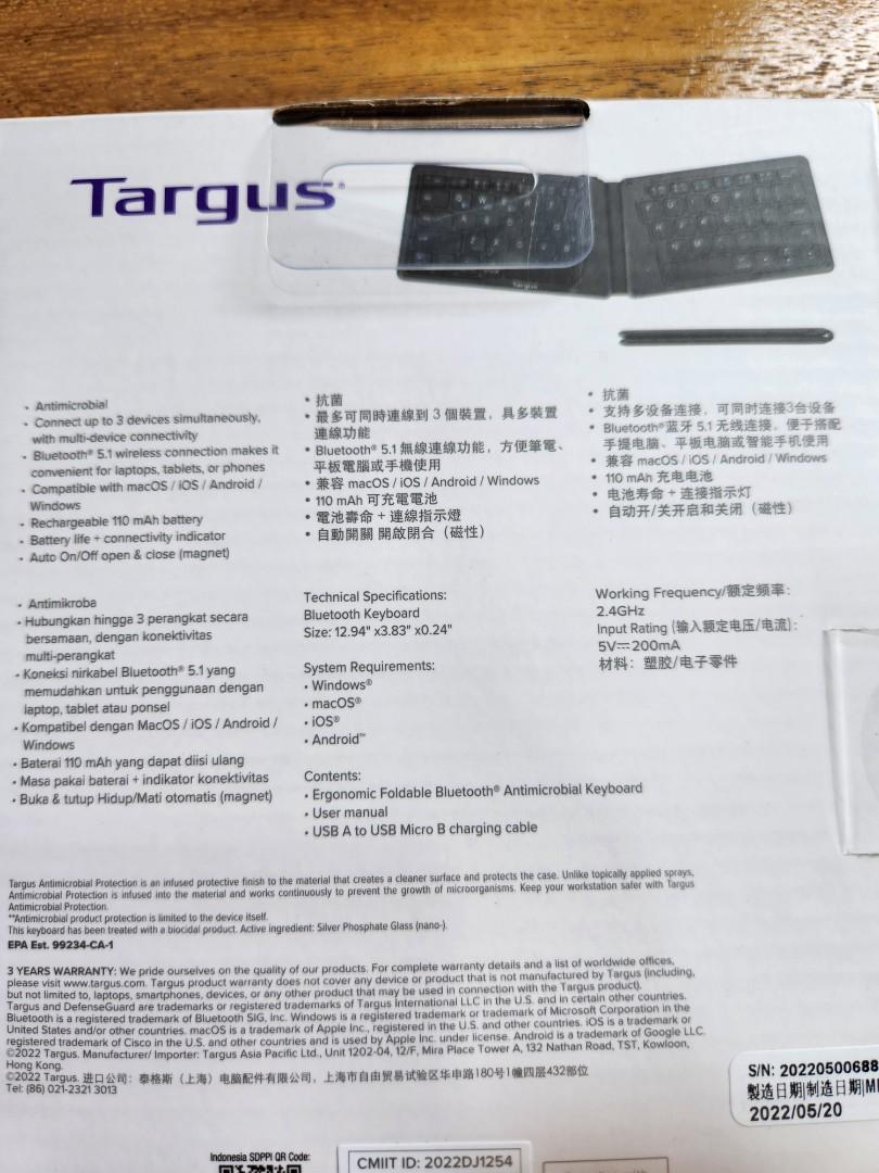 Targus Bluetooth Keyboard, Mobile Phones & Gadgets, Mobile & Gadget ...