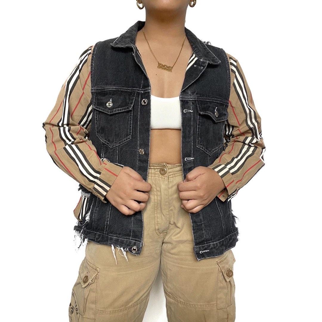 tattered denim jacket, Women's Fashion, Coats, Jackets and Outerwear on ...