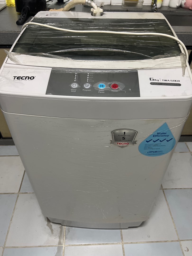 tecno washing machine 6kg, TV & Home Appliances, Washing Machines and ...