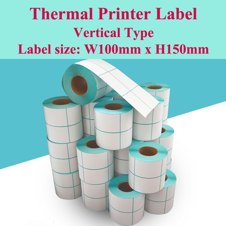 Thermal Printer Label / Sticker Label / Shipping Label / Vertical Label ...