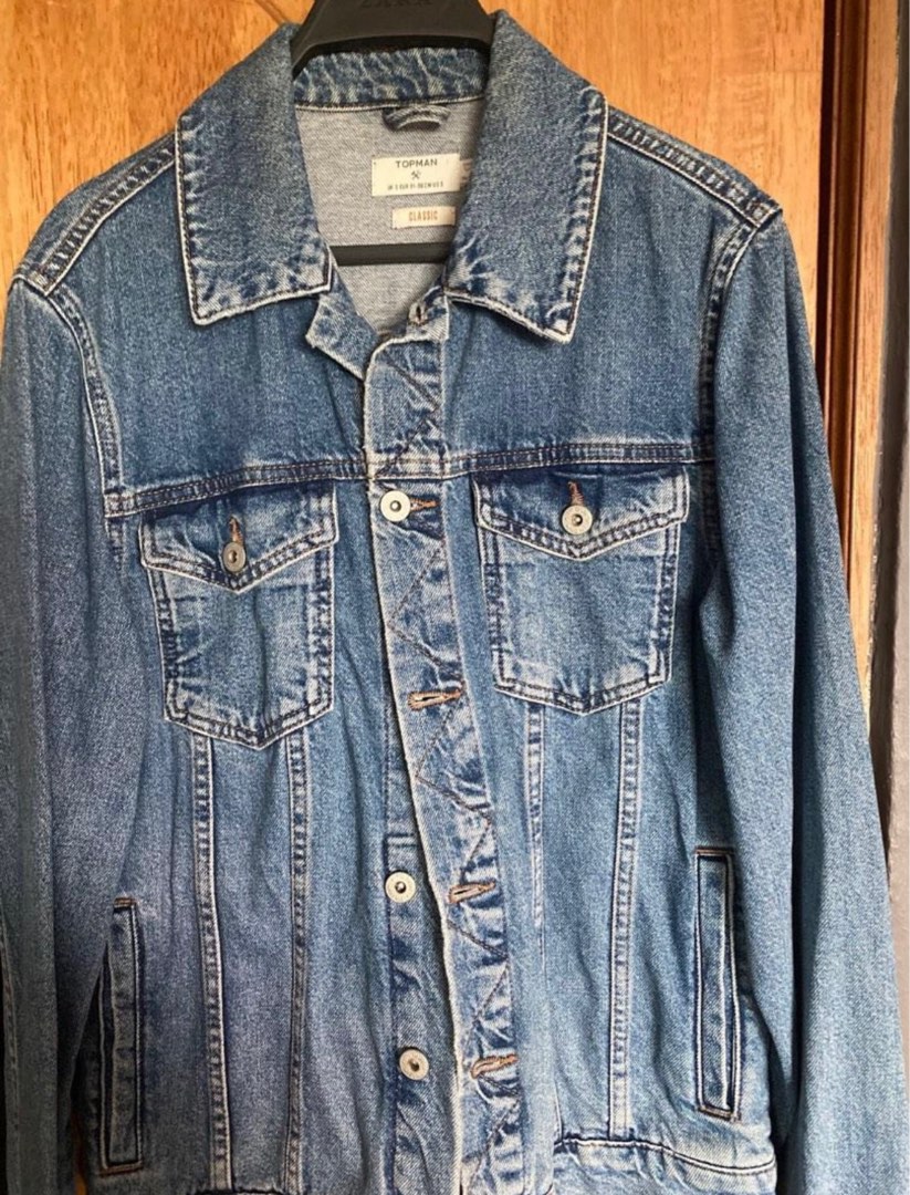 Topman Denim Jacket, Men's Fashion, Coats, Jackets and Outerwear on ...