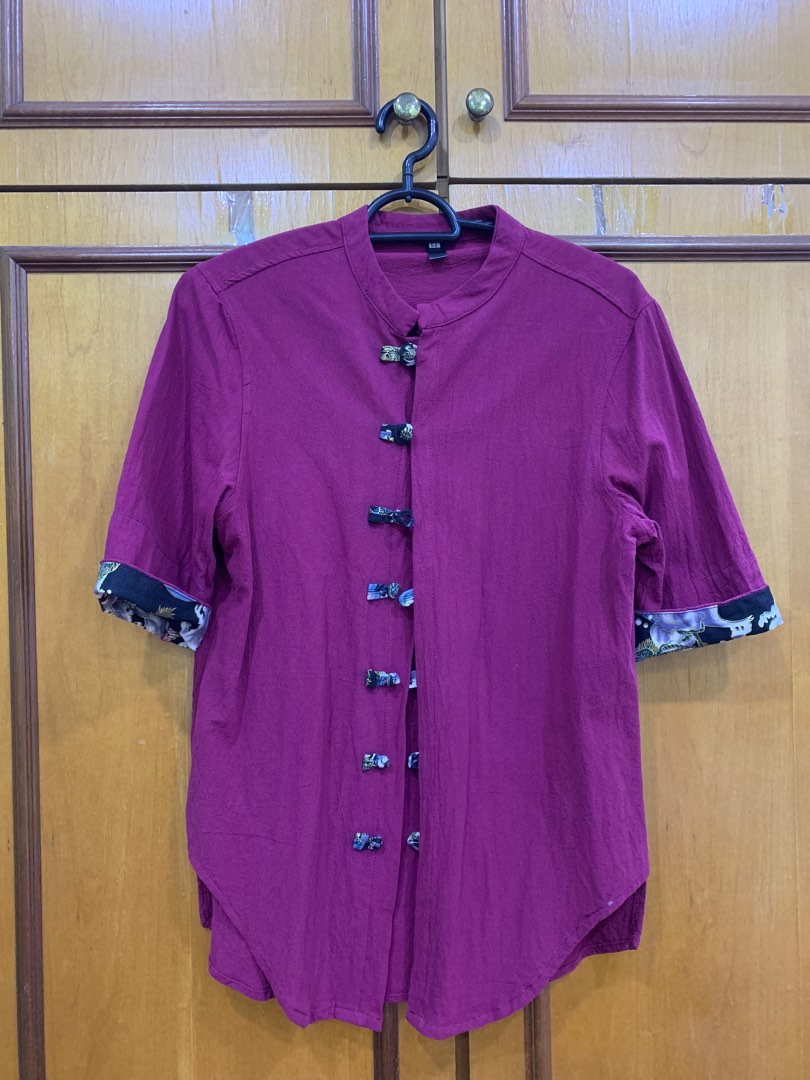 Traditional Top Samfu Man, Men's Fashion, Tops & Sets, Formal Shirts on ...