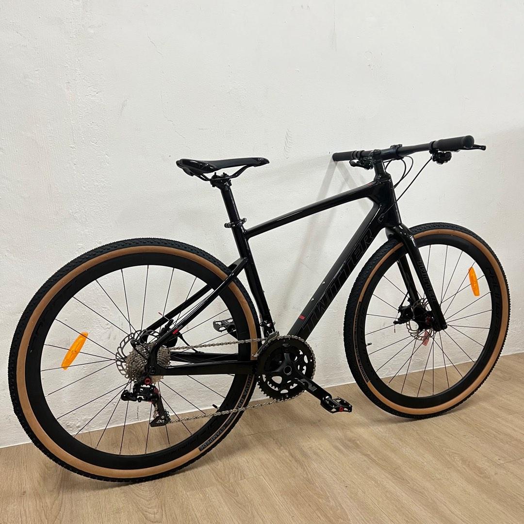 Twitter carbon fiber gravel straight bar hybrid bike, Sports Equipment ...
