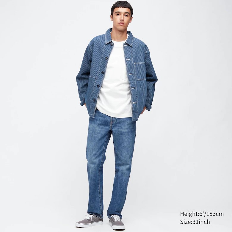 Uniqlo Regular Straight Fit Jeans, Men's Fashion, Bottoms, Jeans on ...