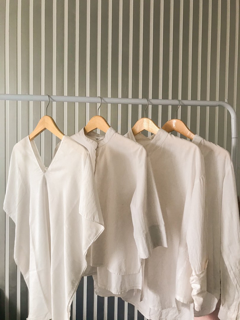 UPLOAD SOON ALL WHITE COLLECTION, Fesyen Wanita, Pakaian Wanita, Atasan ...