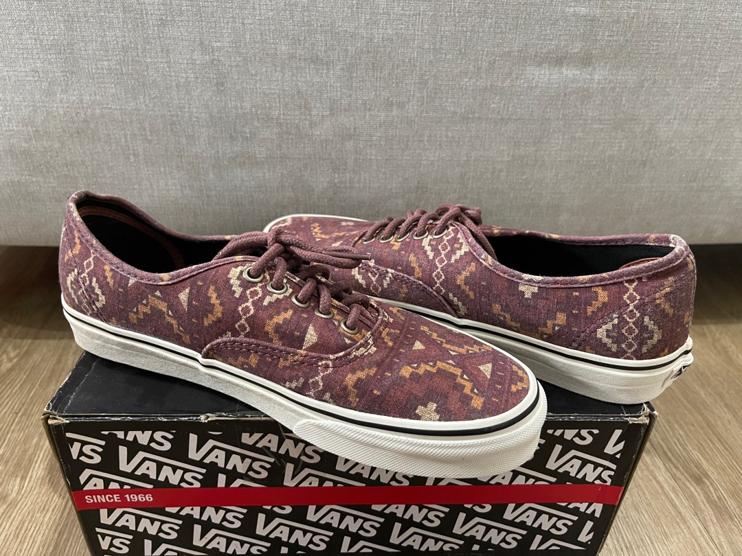 Vans Era Tribe Rug Red Clay Tribal Batik 100% ORIGINAL LIKE NEW, Fesyen ...