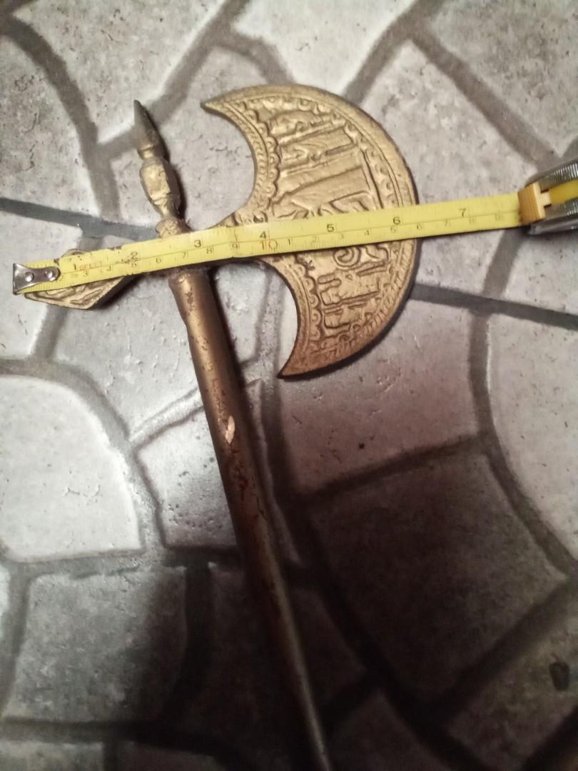 Vintage antique brass axe wall display, Hobbies & Toys, Memorabilia ...