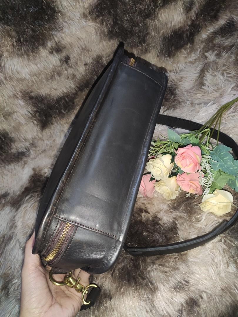 Vintage Coach 2 way genuine leather bag, Luxury, Bags & Wallets on Carousell